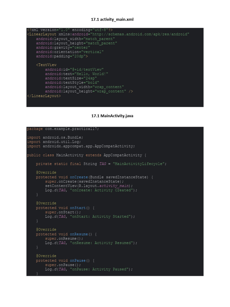 Practical 17.1 | PDF