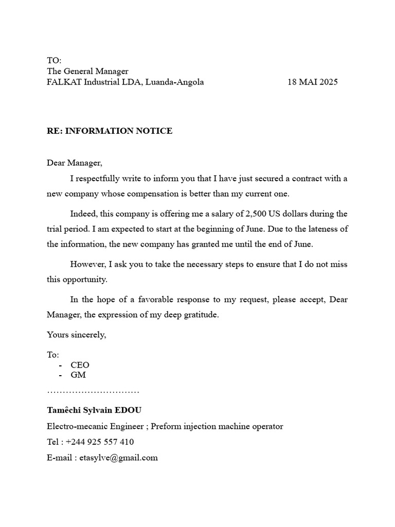 Information Notice 094759 | PDF
