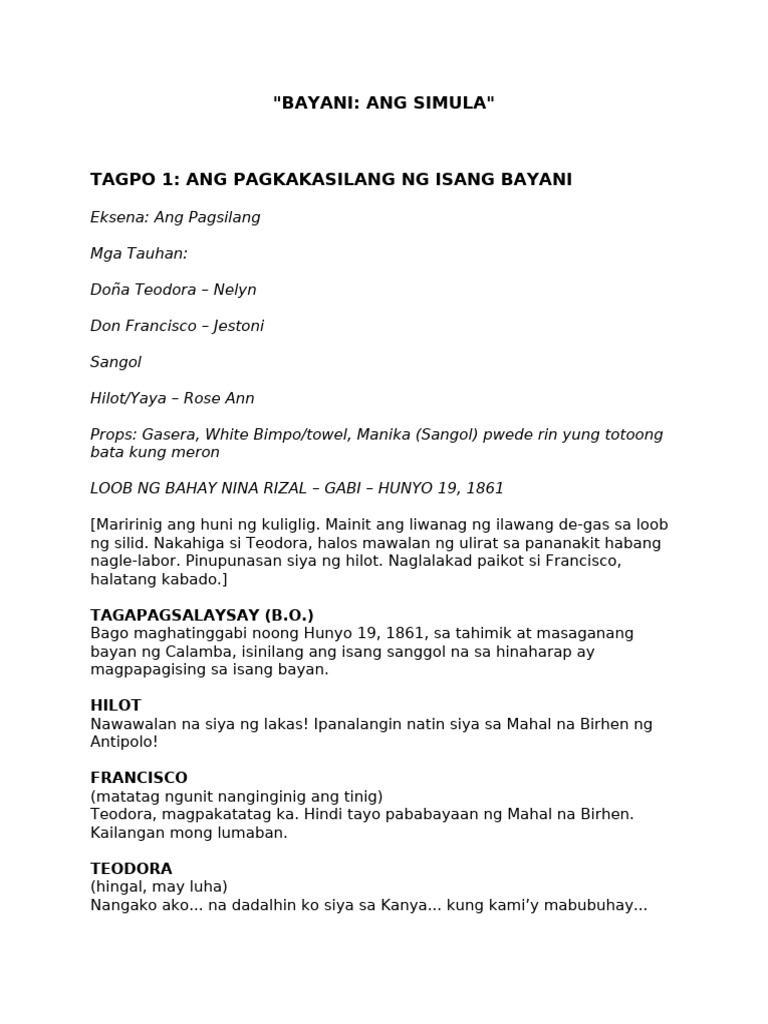 RIZAL-SCRIPT-NEW | PDF