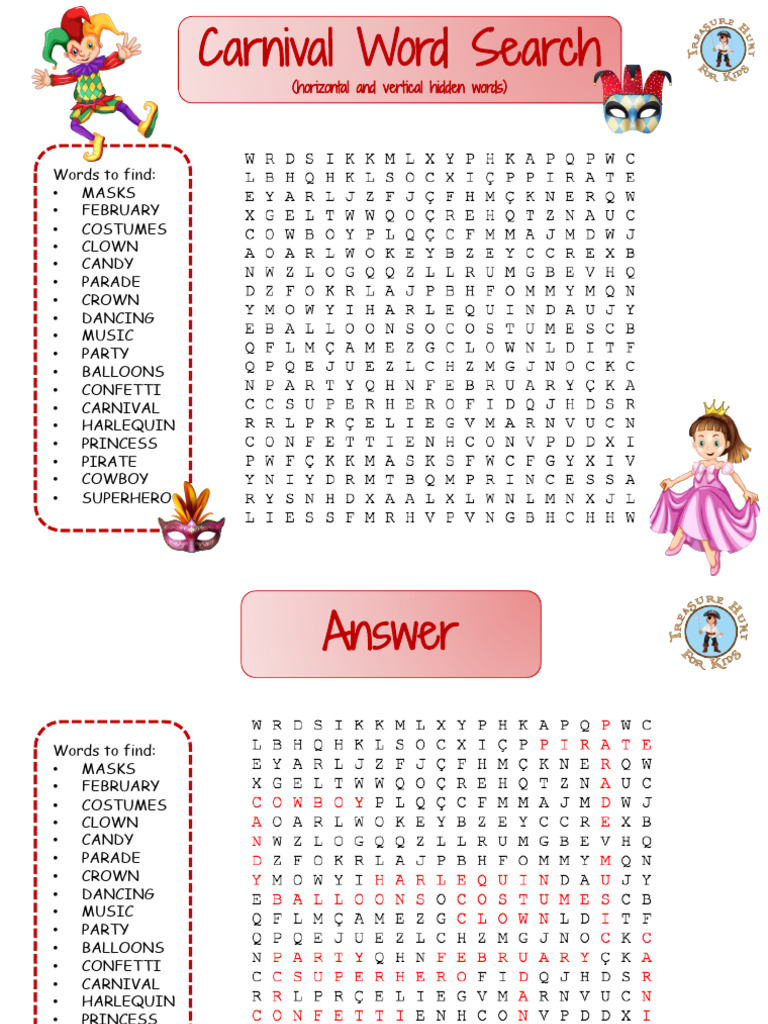 Carnival Word Search | PDF