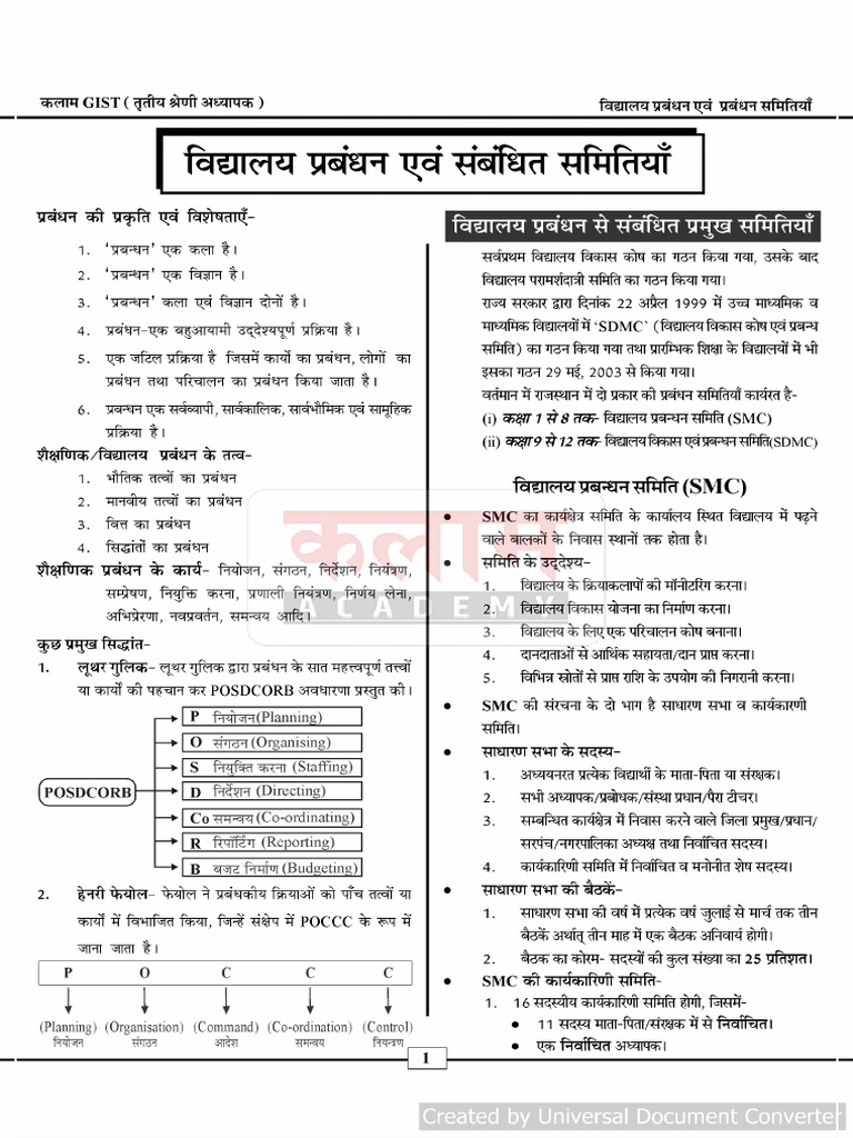 Kalam GIST SMC sdmc | PDF