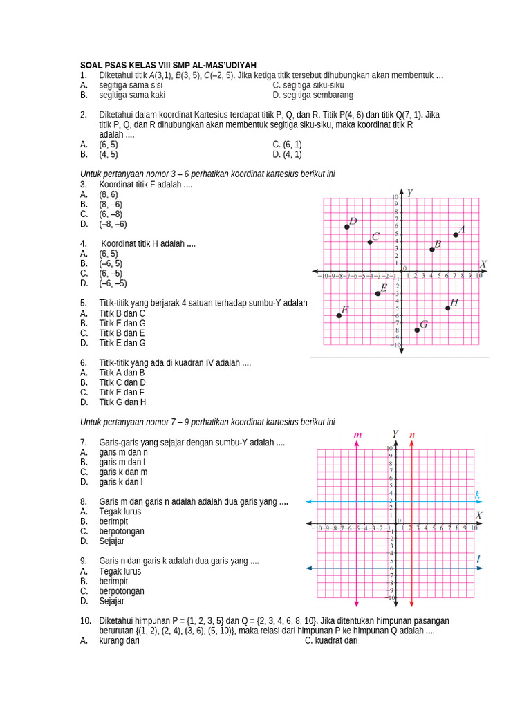 Naskah Soal Psas Kelas Viii | PDF