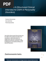 SCID 5 SPQ Test Dla Pacjenta 1 | PDF