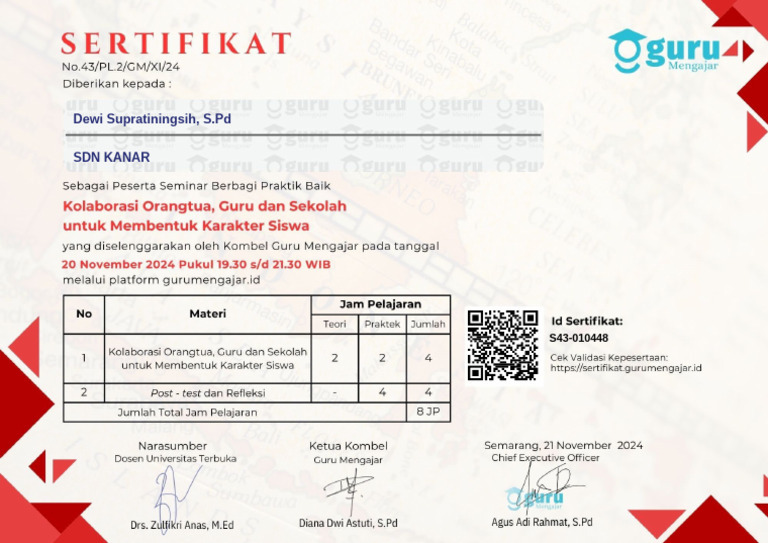 Sertifikat S43 010448 | PDF