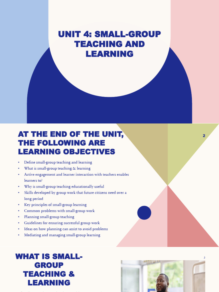Unit 4 Small-Group, Problem-Based Teaching | PDF | Learning | Teachers