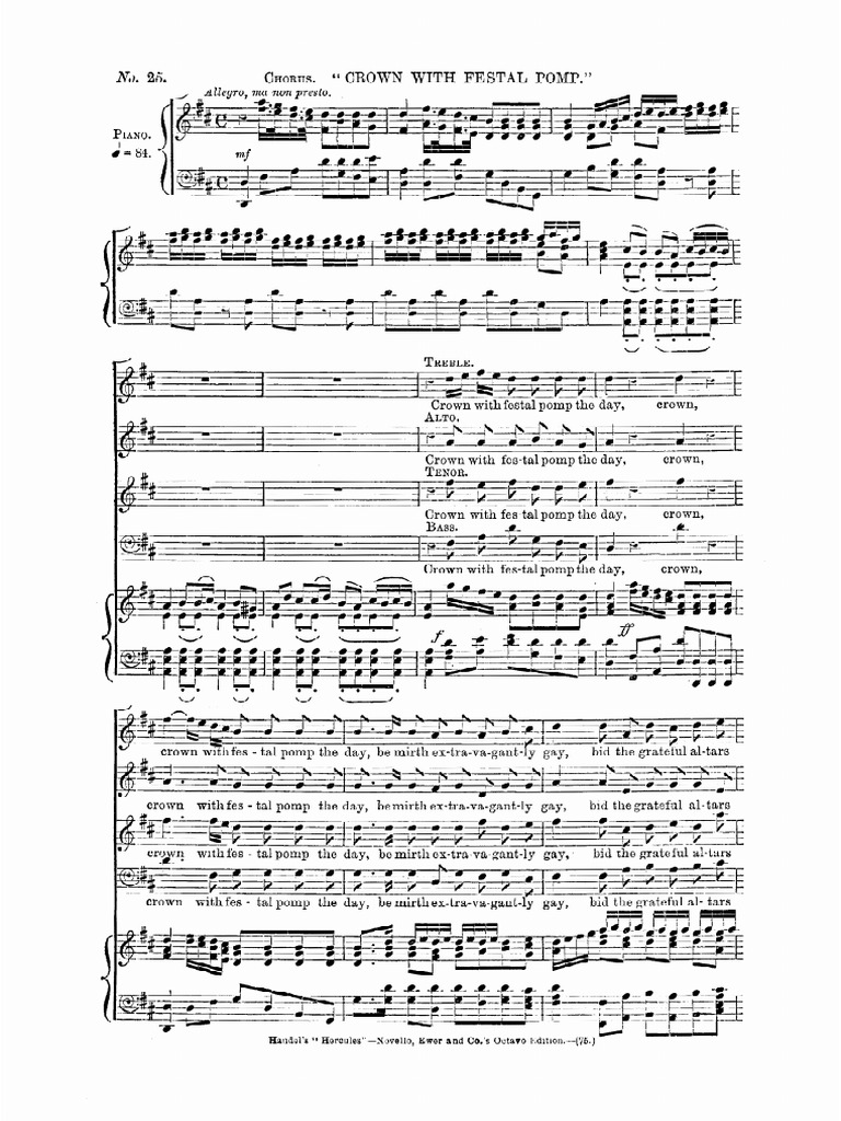 Handel Hercules Crown With Festive Pomp | PDF