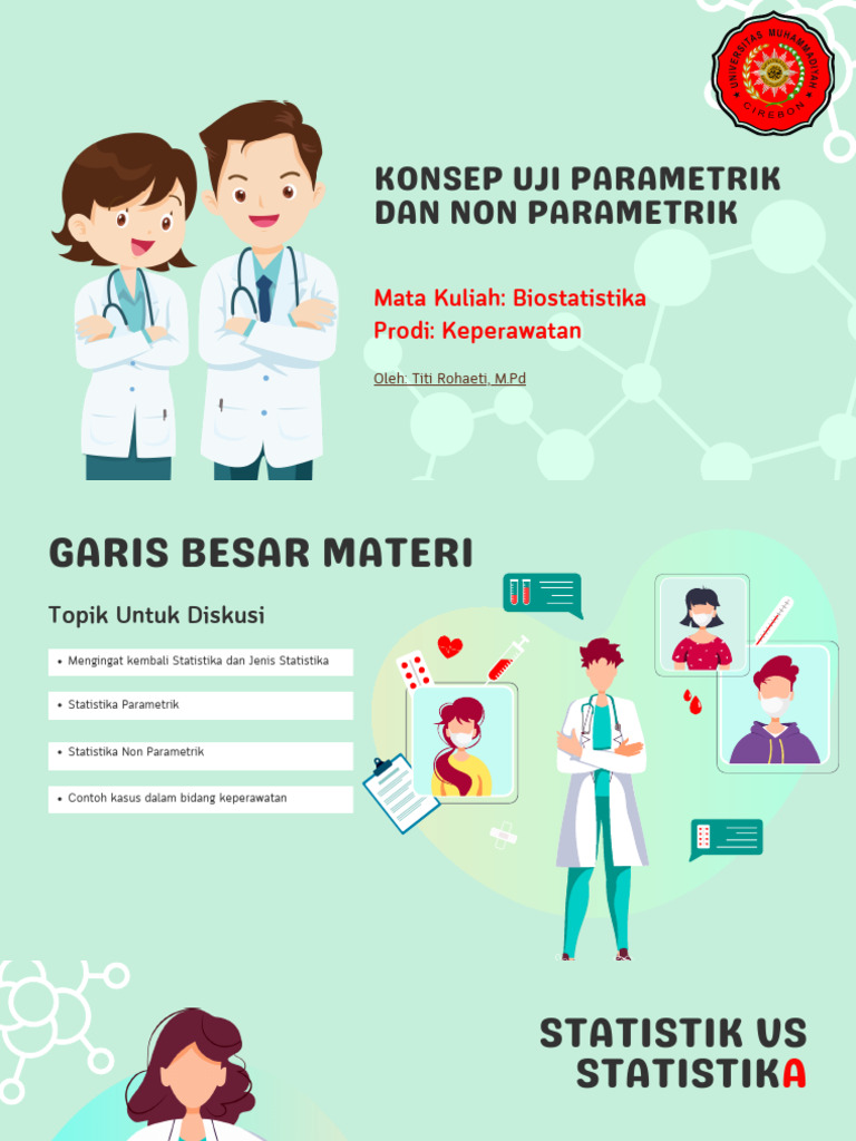 Pertemuan 10 - Uji Parametrik Dan Non Parametrik | PDF