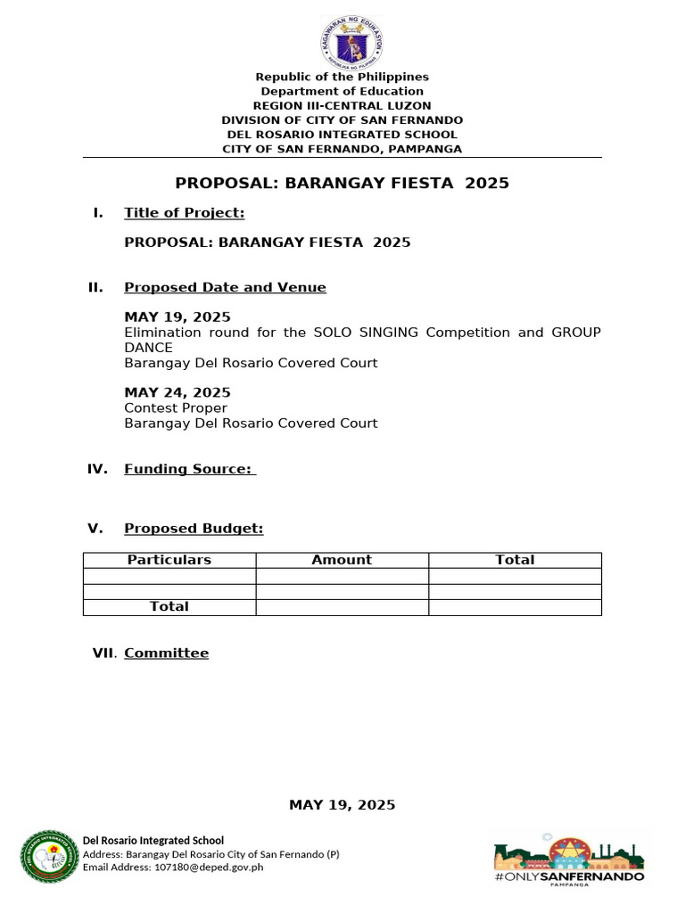 Proposal FIESTA Committe | PDF