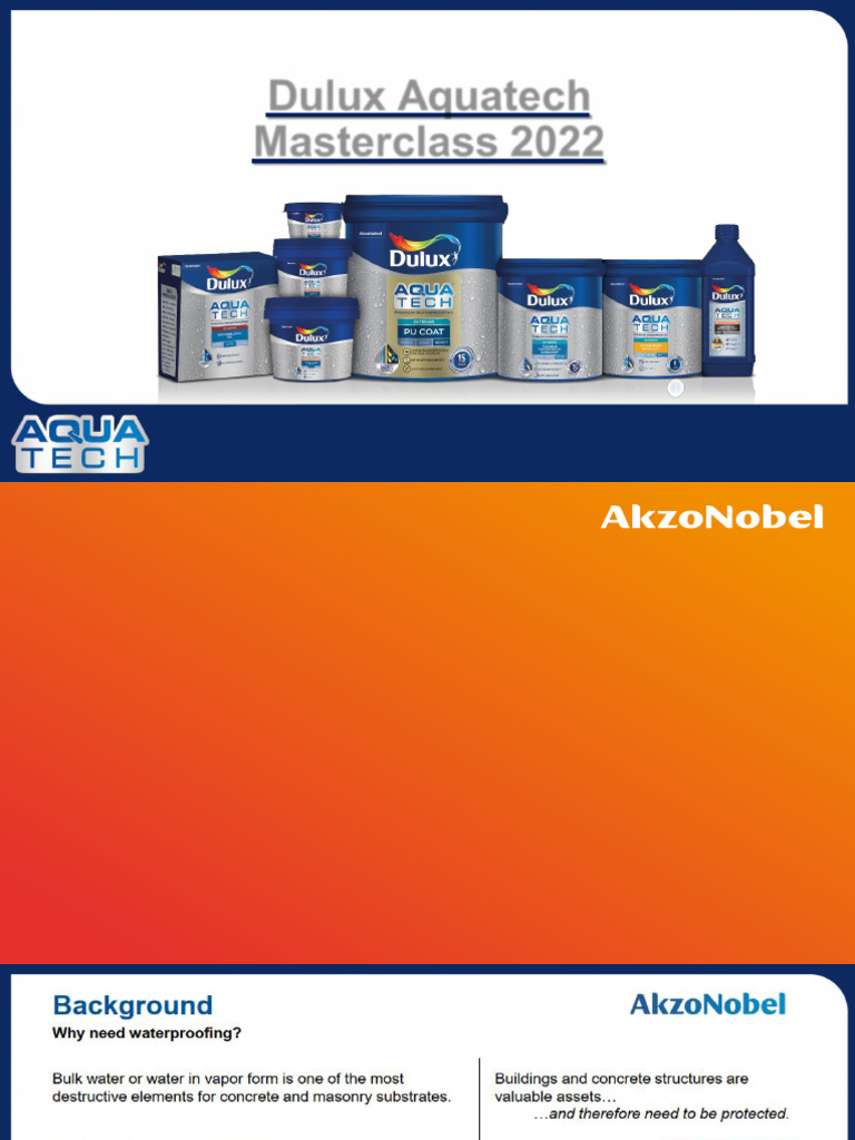 Dulux Aquatech Masterclass_Team-2022 | PDF | Building Engineering | Building Materials