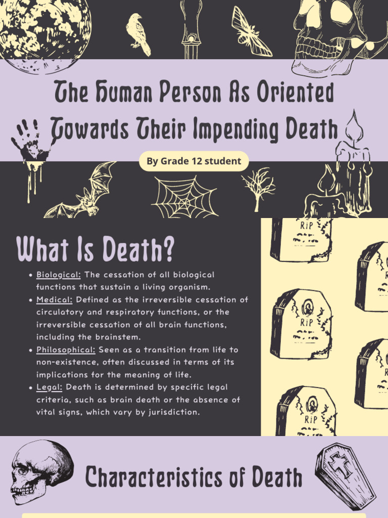 The Human Person As Oriented Towards Their Impending Death | PDF ...