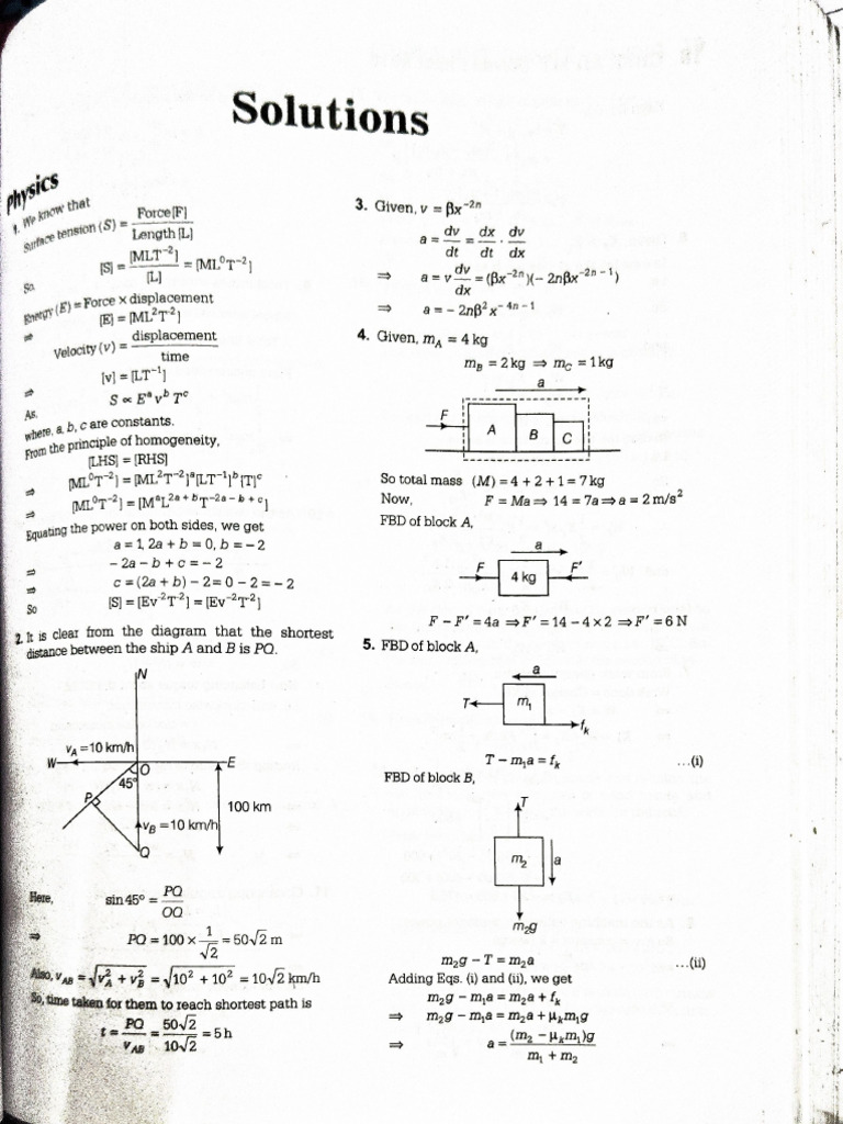 Physics Solutions | PDF