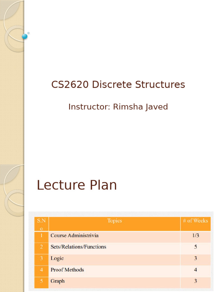 Lec01 - Introduction Discrete Structures | PDF