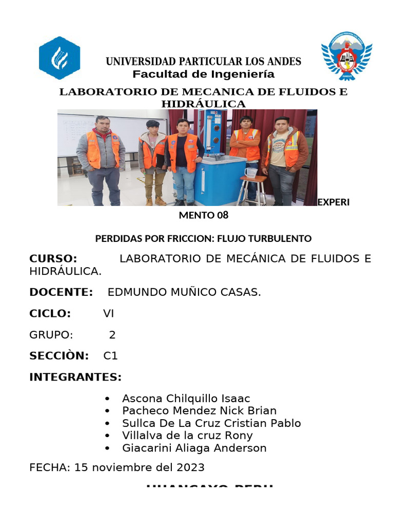flujo turbulento | PDF | Numero Reynolds | Turbulencia