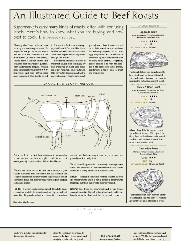 Meat Cuts | PDF | Chuck Steak | Meat