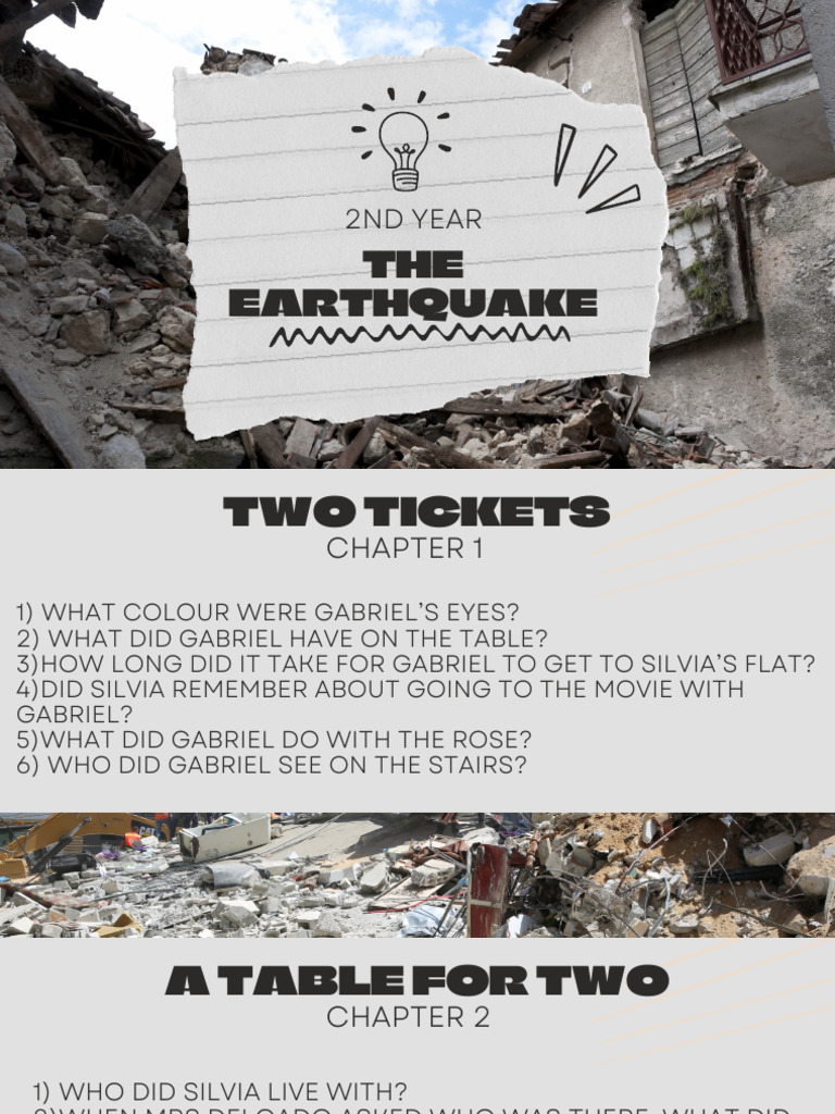 Earthquake Story: Gabriel and Silvia | PDF