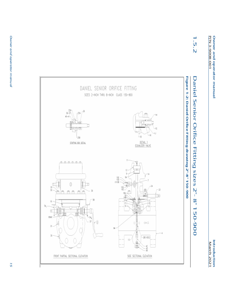 Manual Orifice Fittings Senior Fitting Sizes 2 4 Class 600 Owner ...