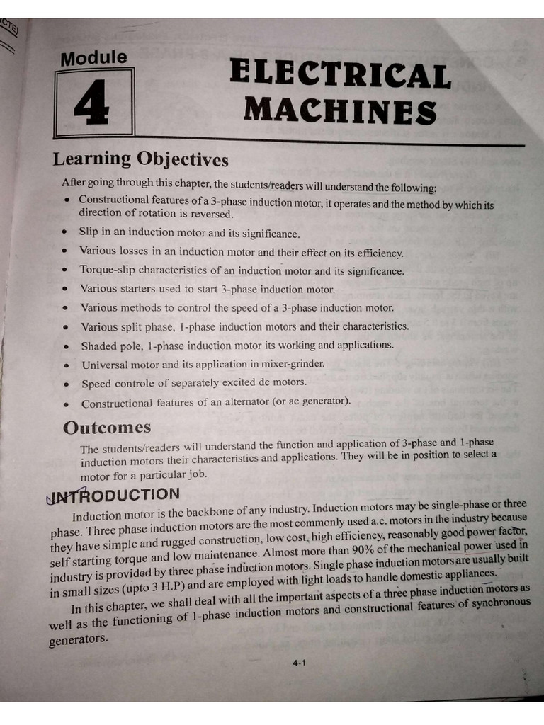Electrical Mechinices Book | PDF