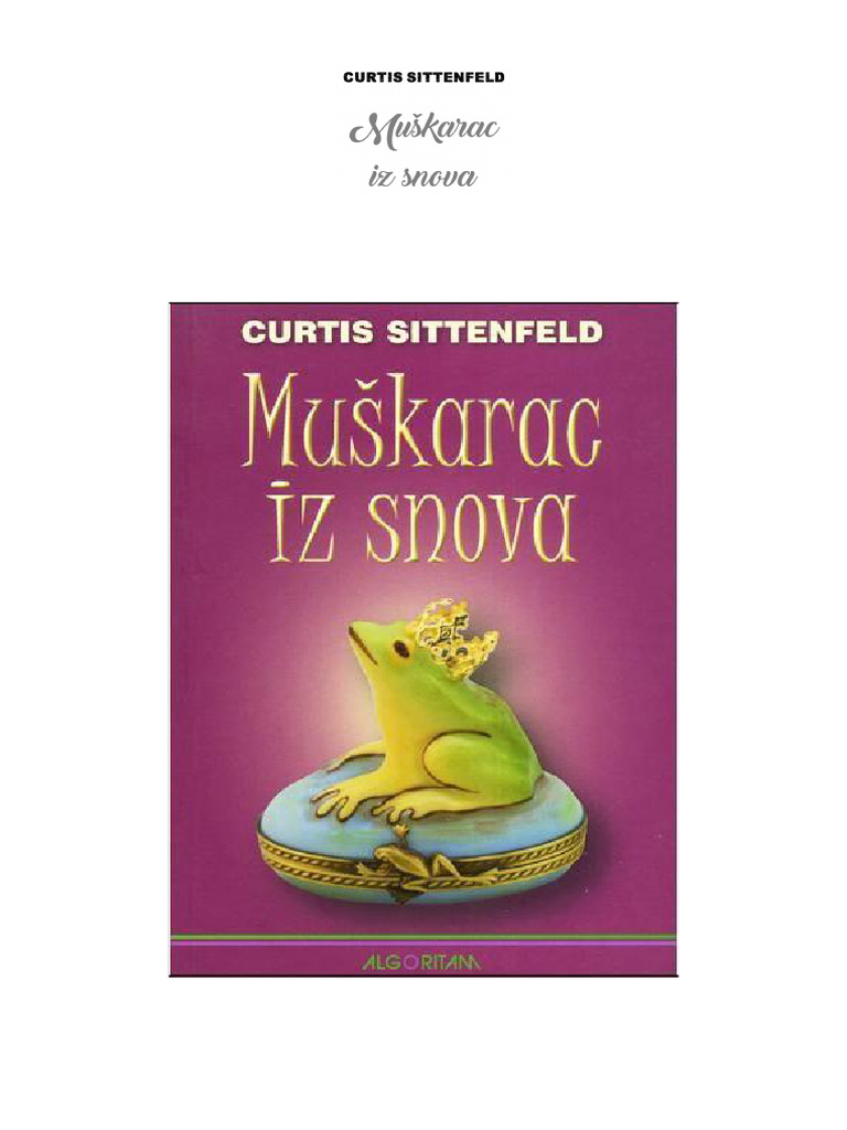 Mart04curtis Sittenfeld - Muskarac Iz Snova | PDF