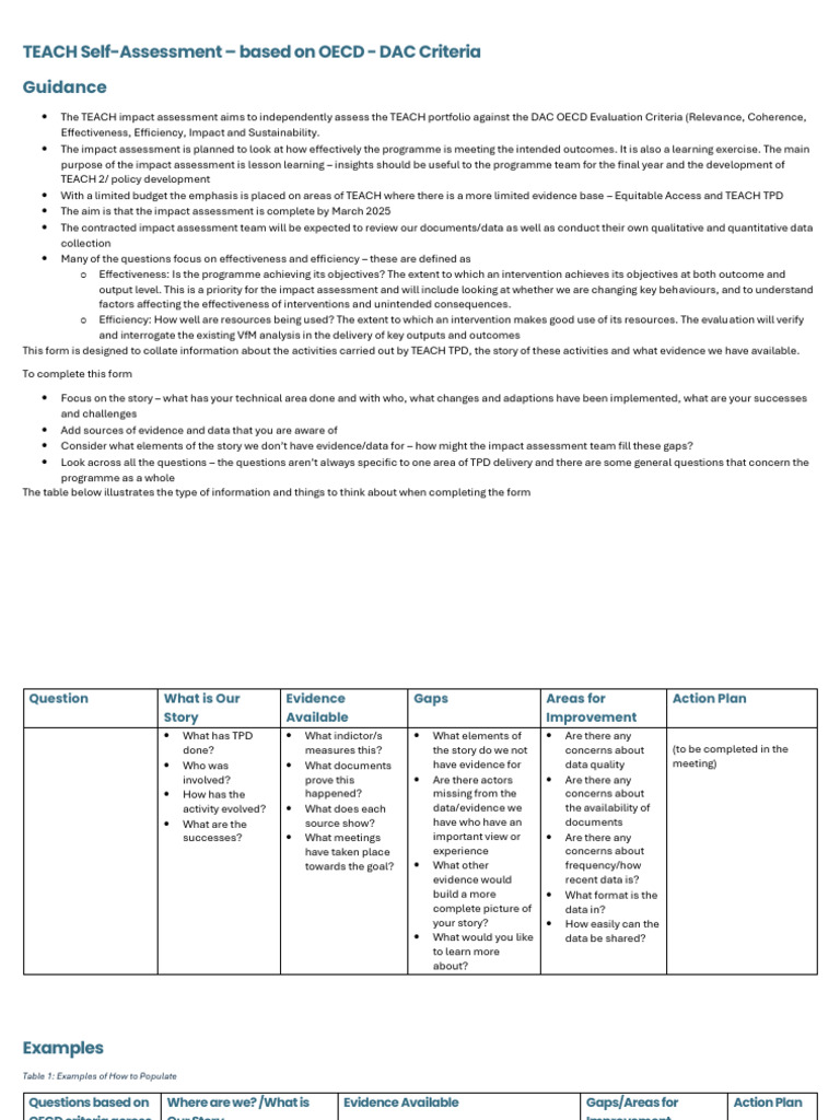 IA Evaluations Questions - Self Assesment | PDF | Teachers | Evaluation