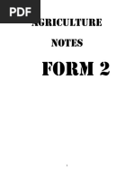 Agriculture Form 2 Notes | PDF | Seed | Fertilizer