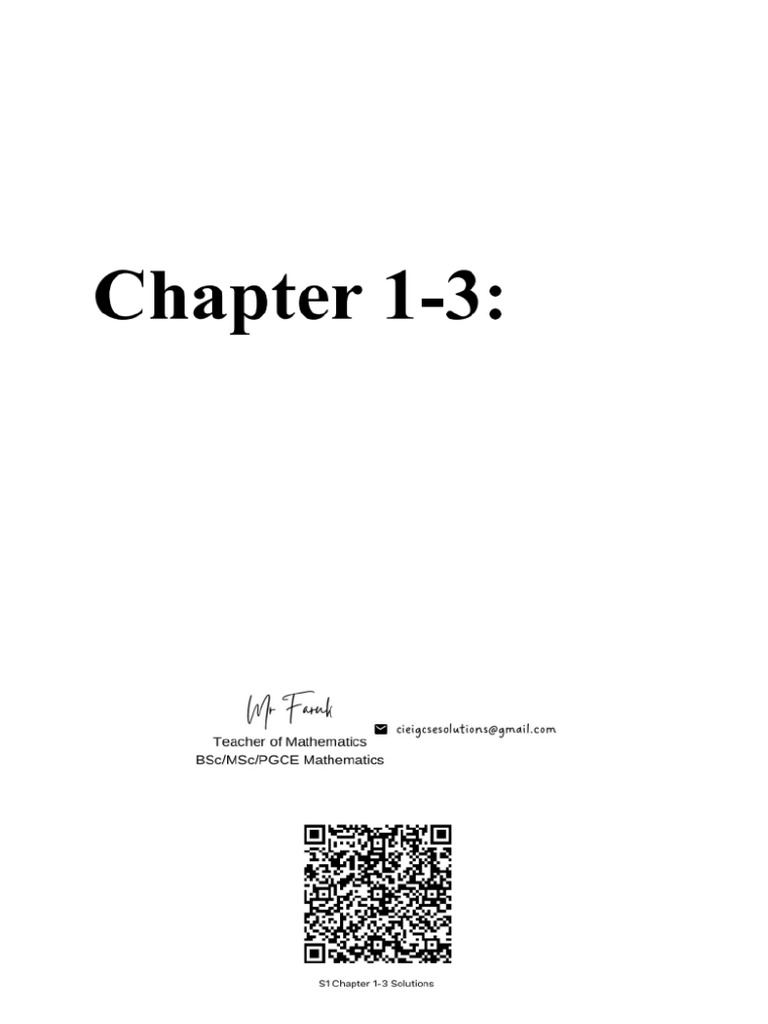 Chapter 1-3 | PDF