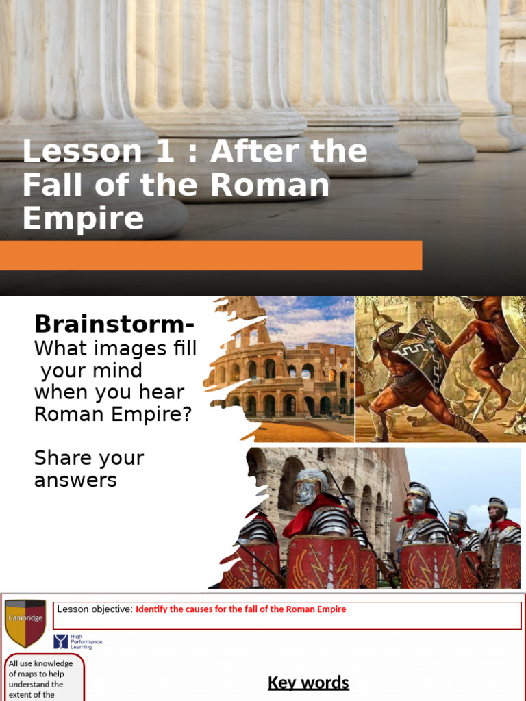 Lesson 1 - After The Fall of Roman Empire | PDF | Roman Empire | Europe