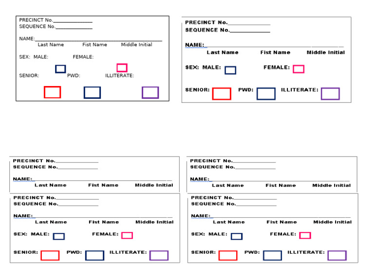 Precinct-No - Stub | PDF