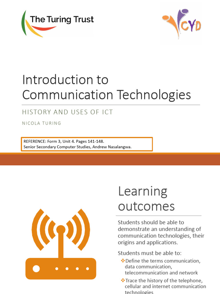 Introduction To ICT - History and Uses | PDF | Telephone ...