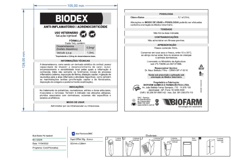 Bula Biodex Injetavel Pet | PDF