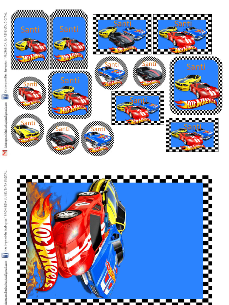 HOT WHEELS Kit Imprimible | PDF