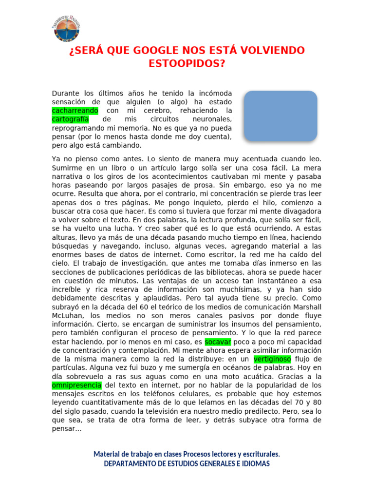 Taller Procesos | PDF | Internet | Información