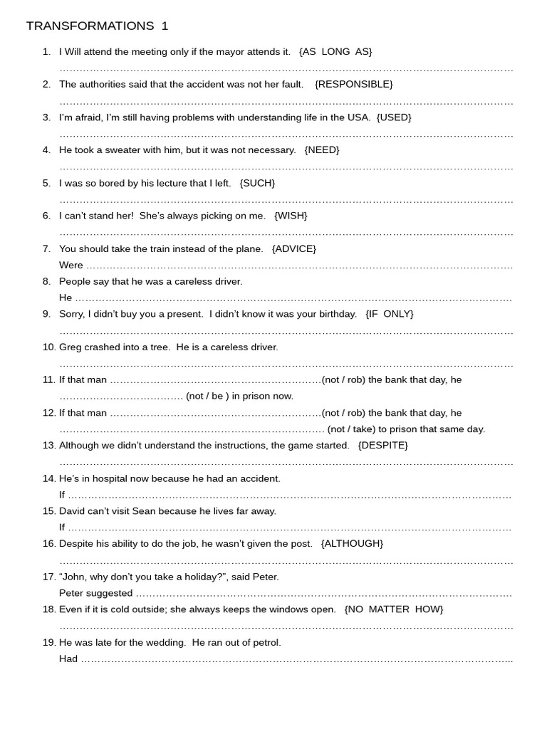 Transformations 1 | PDF