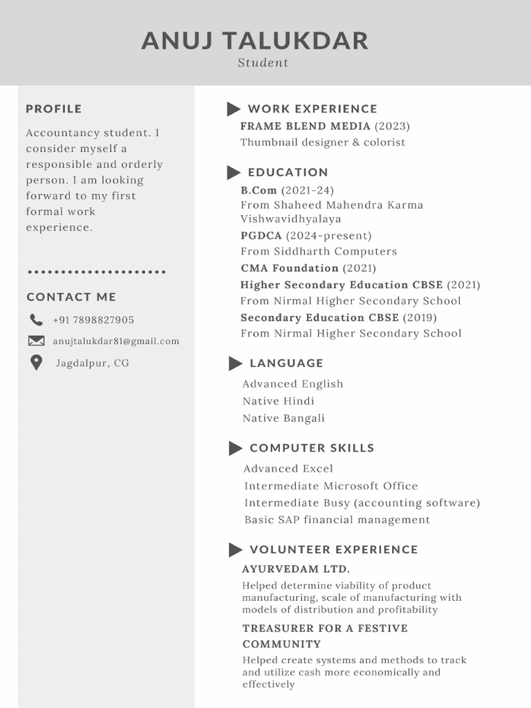 Resume Anuj | PDF