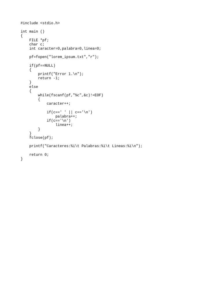 Codigo Ejercicio 3 | PDF