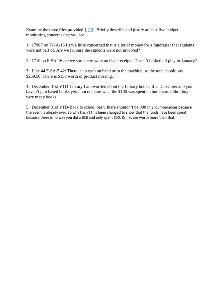 C. Taylor Budget Monitoring Assignment | PDF
