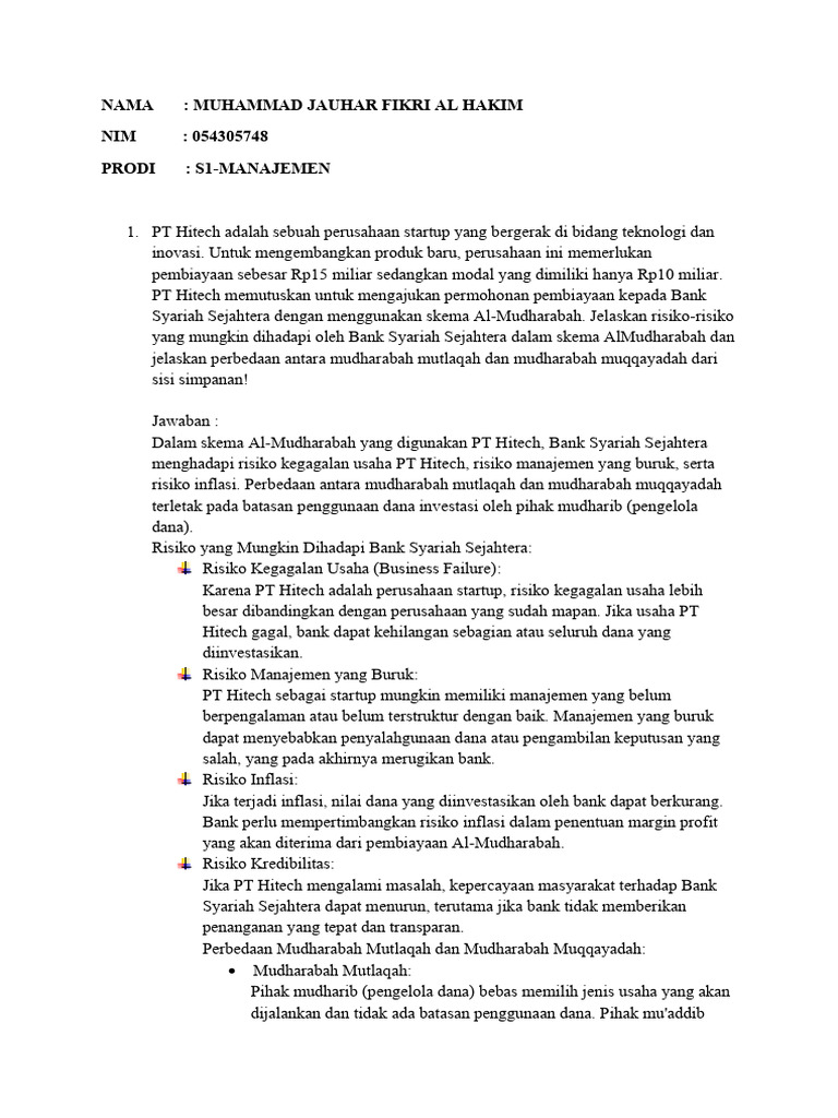 Tugas Tutorial 2 Bank Fikri | PDF