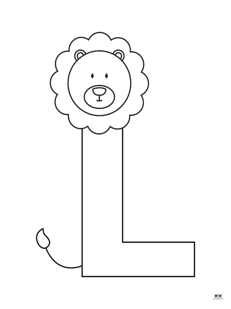 Printable Uppercase Letter L Coloring Page 6 | PDF