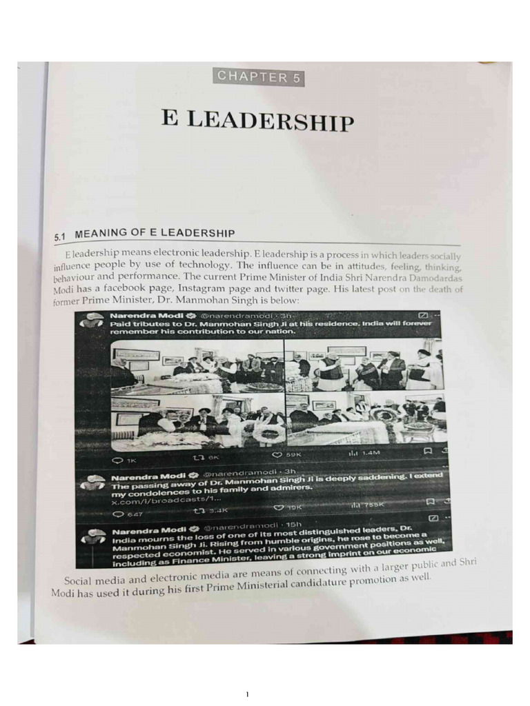 Unit 4 E-Leadership | PDF