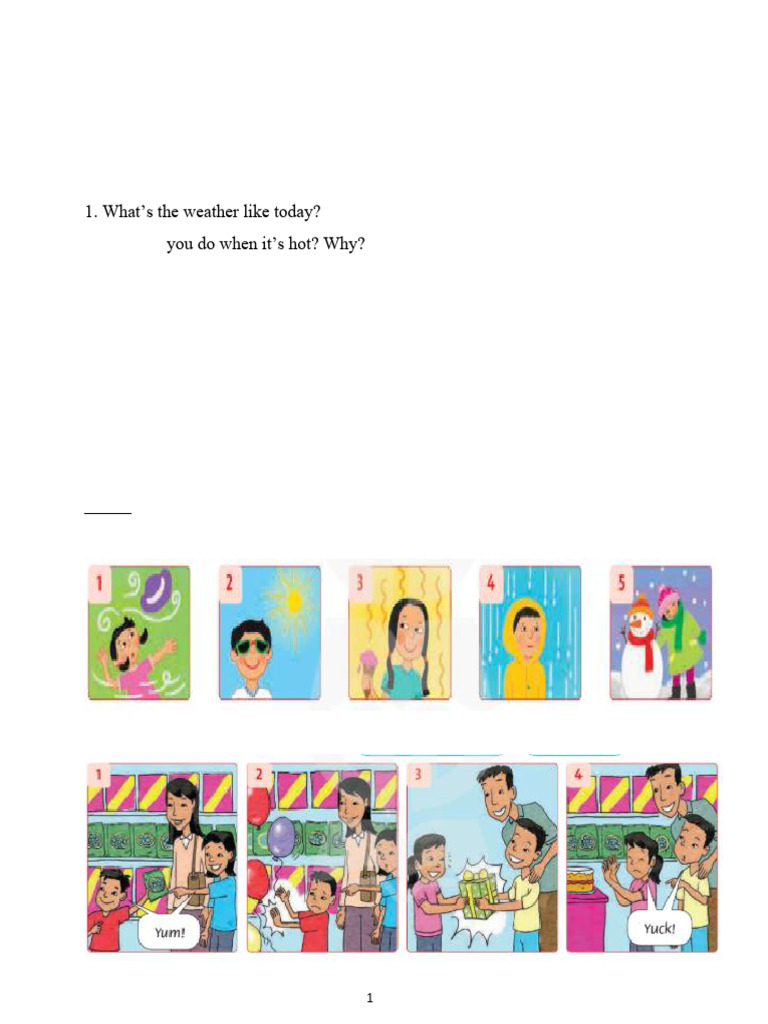 Final Speaking Test Grade 4 (24-25) | PDF