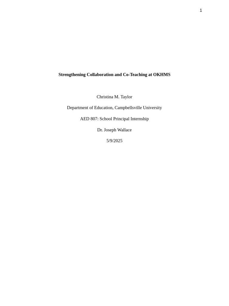 Teacher Collaboration Research Paper | PDF