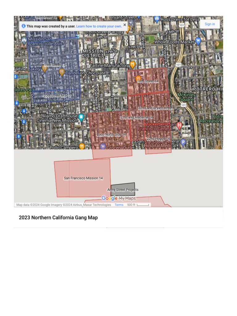 2023 Northern California Gang Map - Google My Maps | PDF