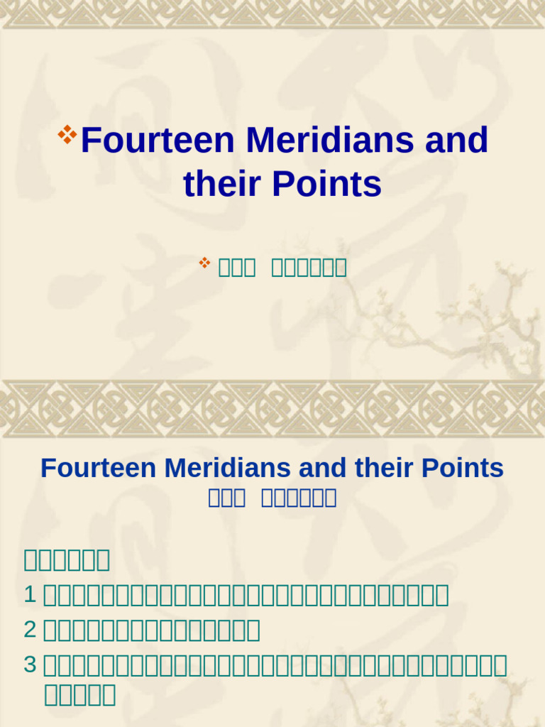 Lung Meridian Points Overview | PDF | Arm | Elbow