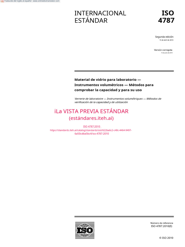 ISO-4787-2010 en Es | PDF | Organización internacional para la ...