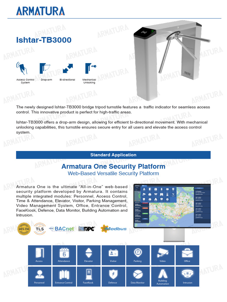 12.ishtar TB3000 Datasheet 202407 | PDF | Access Control | Transport Layer Security