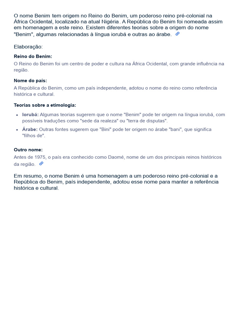 Significado do Nome Benim | PDF