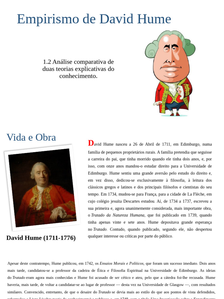 Empirismo em David Hume | PDF | David Hume | Ideia