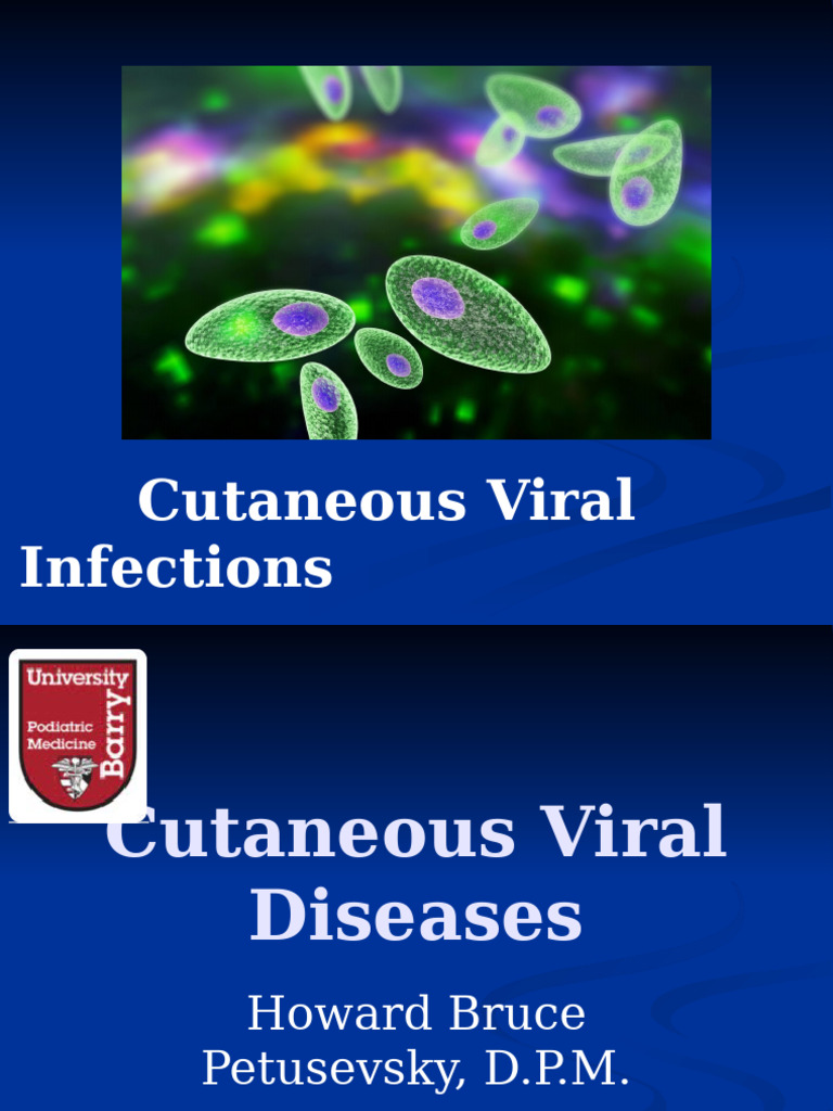 Cutaneous Viral Infections Overview | PDF | Medical Specialties