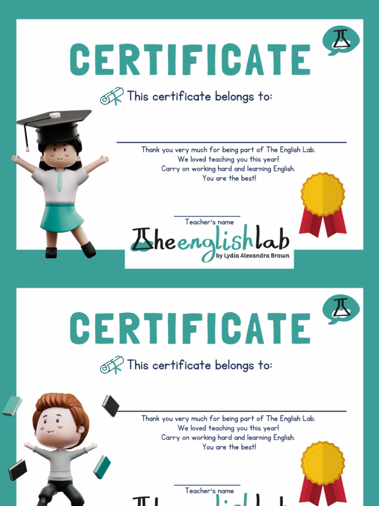End of Year Certificate | PDF