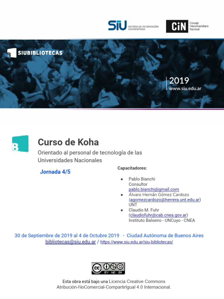 Jornada 4 - Interoperabilidad de Koha | PDF | Json | Metadatos