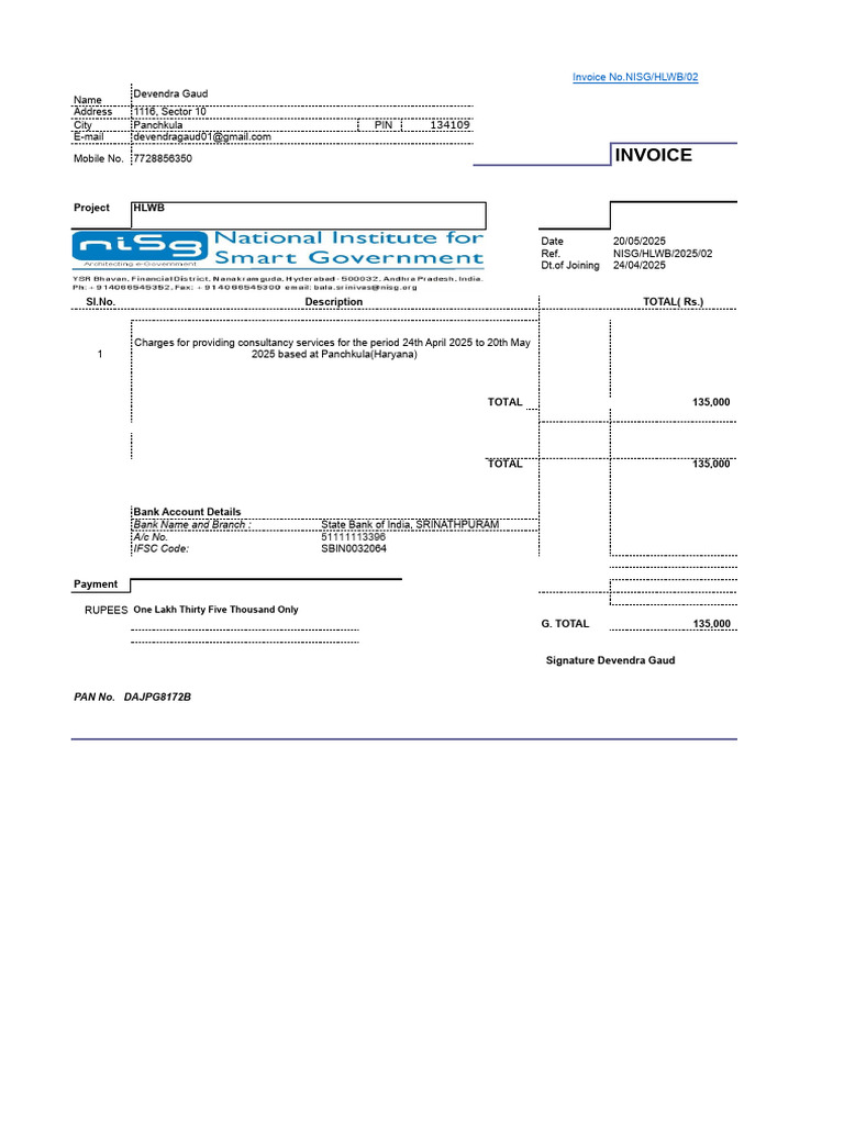 Invoice Devendra | PDF